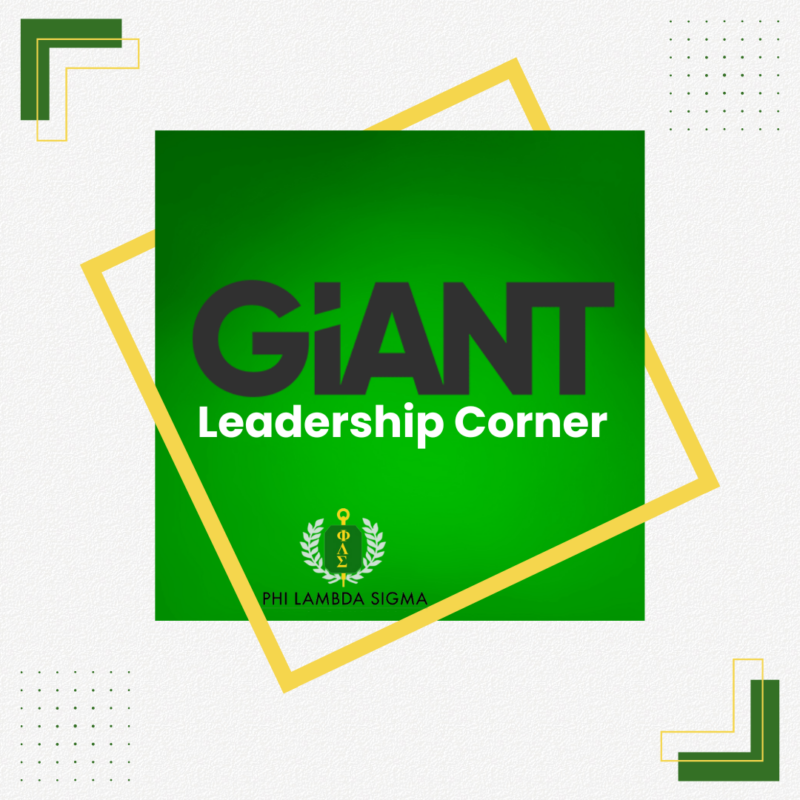 GiANT Leadership Corner – Phi Lambda Sigma